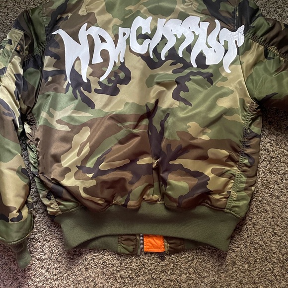 Alpha Industries | Jackets & Coats | Rare Carti Merch Narcissist Bomber ...
